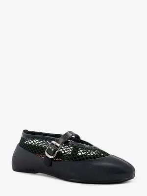 Alaïa Mesh And Rubber Ballerinas