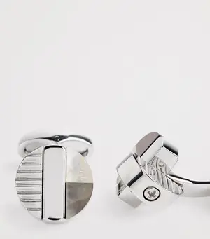 BABETTE WASSERMAN LONDON Rhodium-plated Rotary Cufflinks