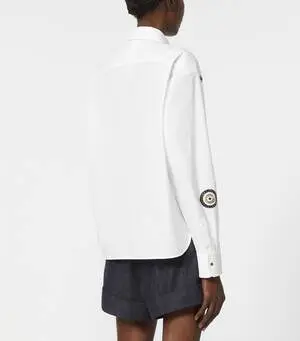 Max Mara Cotton Poplin Embroidered Shirt
