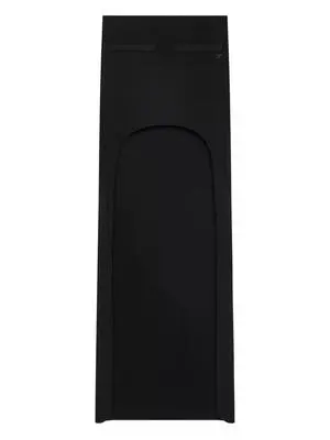COURREGES Knitted Asymmetric Skirt - Black