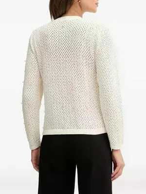 PEDRO DEL HIERRO Open Knit Long Sleeve Sweater