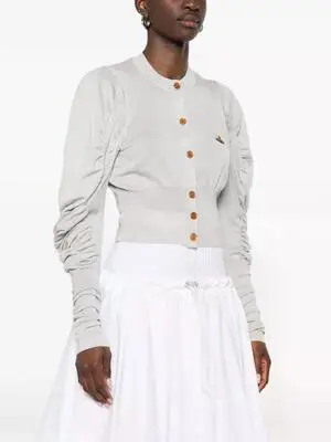 VIVIENNE WESTWOOD Eli Cropped Cardigan - Neutrals