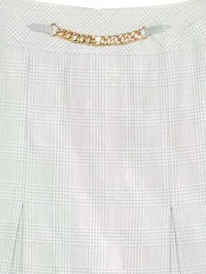 Celine Checked Wool Skirt
