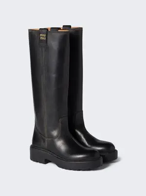 Miu Miu Leather Boots