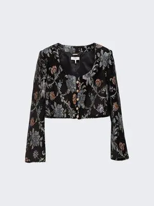 Cropped Jacquard Jackets