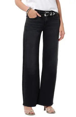 Women's Black Wide Leg Jeans