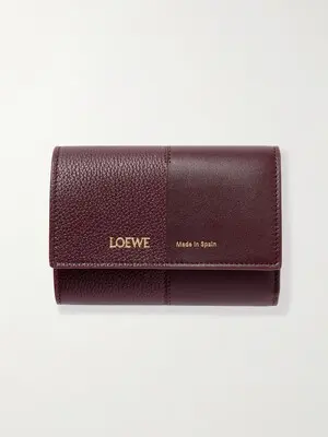 Loewe Leather Wallet - Burgundy
