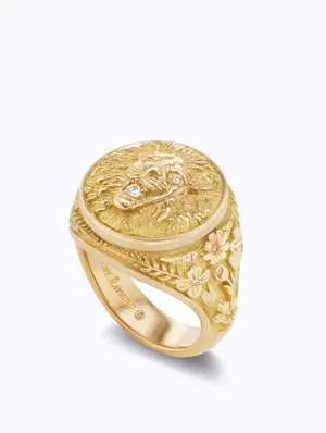 BRIONY RAYMOND 18k Yellow Gold Zodiac Signet Ring - 18 Karat Yellow Gold