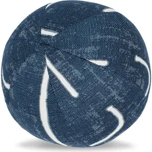 ELAINE SMITH Instinct Indoor & Outdoor Woven Accent Orb Pillow - Denim