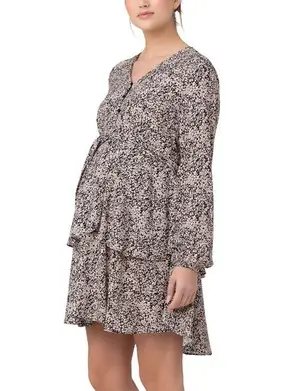RIPE MATERNITY Florence Layered Printed Dress