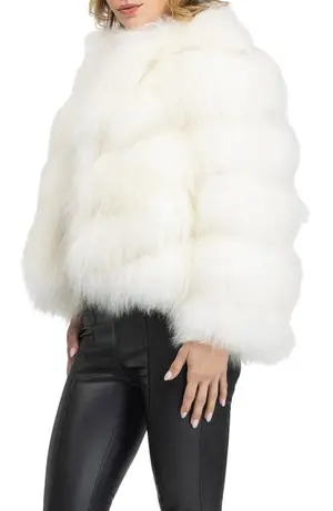Gorski Genuine Shearling Jacket - White