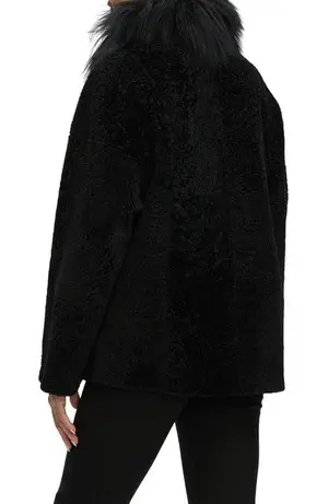 Gorski Reversible Shearling Jacket With Shearling Collar