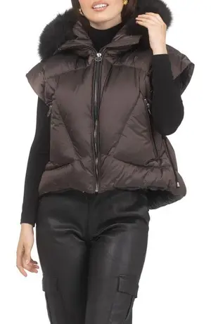 Gorski Hooded Vests For Women