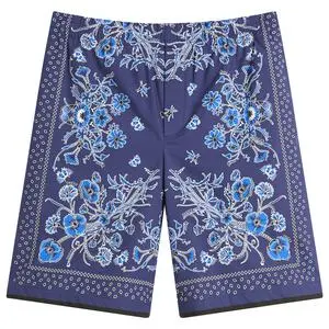 Gucci Flower Bandana Print Shorts - Blue