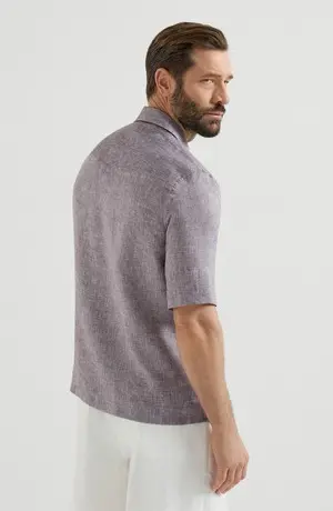 Brunello Cucinelli Short Sleeve Shirt - Hazelnut