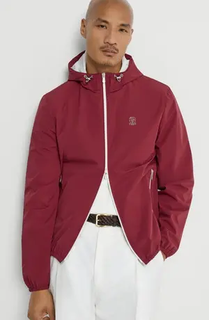 Brunello Cucinelli Nylon Jacket - Cherry