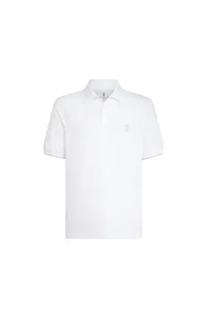 Brunello Cucinelli Piqué Polo Shirt - White