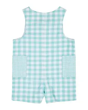 FLORENCE EISEMAN Gingham Linen-look Shortall