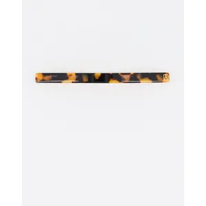 Alexandre De Paris Tuileries Acetate Barrette - Tan Tortoiseshell