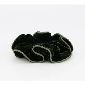 Alexandre De Paris Romi Velvet Scrunchie - Bronze