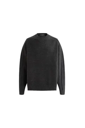MOUSTACHE Ribbed Crewneck Sweater