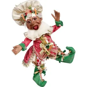 MARK ROBERTS African American Pastry Maker Elf - Pink