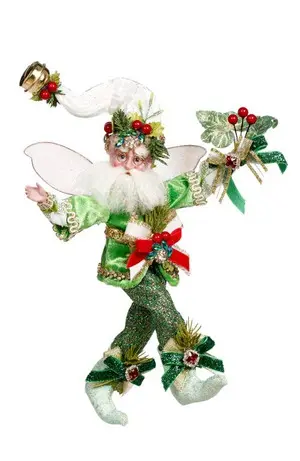 MARK ROBERTS Holly And Ivy Fairy - Green