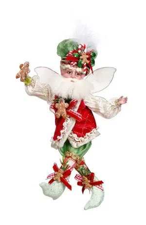 MARK ROBERTS Gingerbread House Fairy - Bright Red