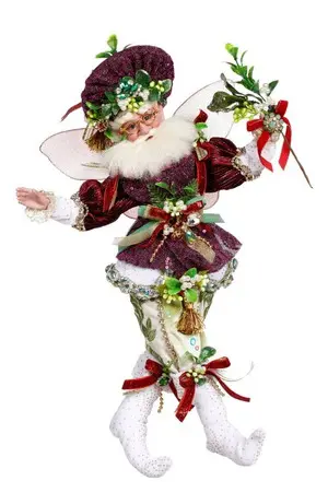 MARK ROBERTS Mistletoe Memories Fairy - Plum