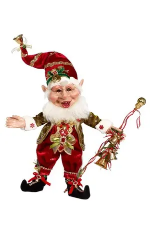 MARK ROBERTS Bell Ringer Elf - Red