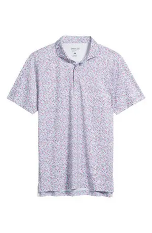 Johnnie-o Charmer Floral Performance Jersey Polo