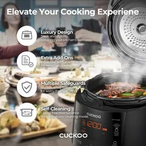 CUCKOO 10-cup Heating Pressure Rice Cooker With Nonstick Inner Pot