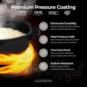 CUCKOO 10-cup Heating Pressure Rice Cooker With Nonstick Inner Pot