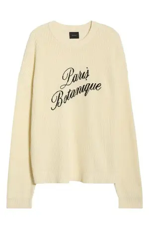 PACSUN Paris Embroidered Cotton Sweater