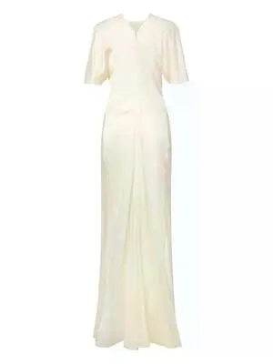 Victoria Beckham Gathered Maxi Dress
