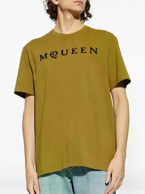 Alexander McQueen Logo-print T-shirt - Brown