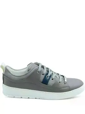 Dior Leather And Suede Panelled Logo Plaque Lace-up Sneakers