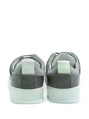 Dior Leather And Suede Panelled Logo Plaque Lace-up Sneakers
