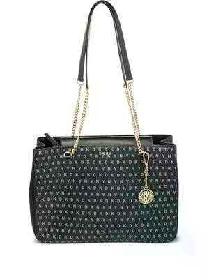 Dkny Logo-print Tote Bag - Black