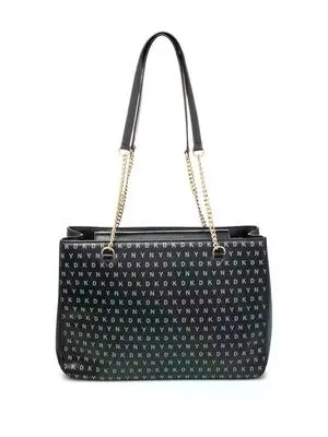 Dkny Logo-print Tote Bag - Black