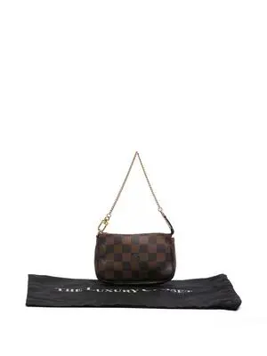 LOUIS VUITTON Pochette Chain Shoulder Bag - Brown