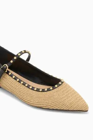 Ulla Johnson Hera Raffia Ballet Flat