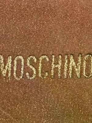 Moschino Leather Logo Buckle Belt