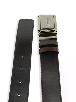 FERRAGAMO Reversible Leather Belt