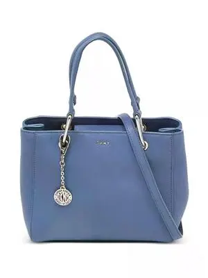 Dkny Leather Tote Bag - Blue