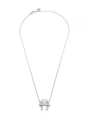 AIGNER Logo-pendant Necklace - Silver