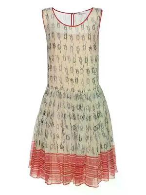 Valentino Garavani Chiffon Printed Mini Dress