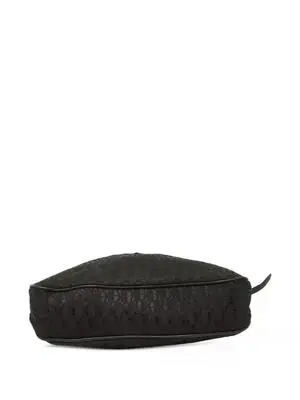 AIGNER Leather Monogram Tote Bag