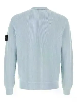 Stone Island Ribbed Cotton Sweater - Blue