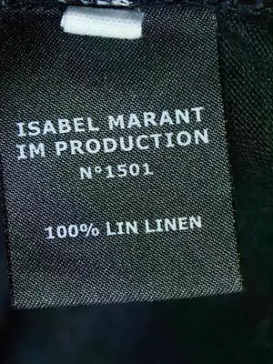 MARANT ETOILE V-neck Linen T-shirt